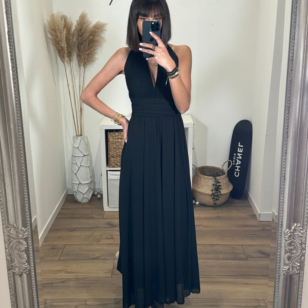 ROBE MULTIPOSITION NOIRE OLYMPE – La Petite Somptueuse