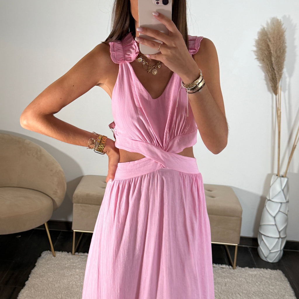 ROBE ROSE SANDRA – La Petite Somptueuse