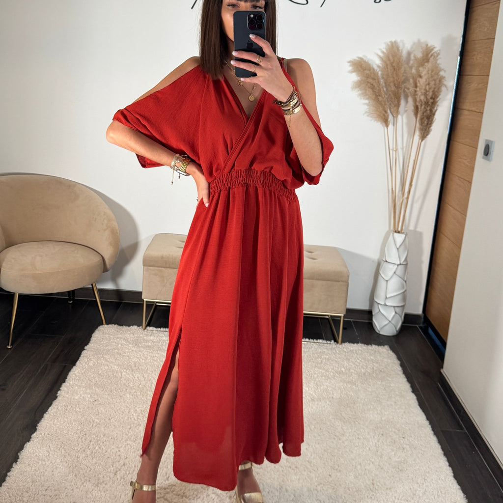 ROBE TERRACOTTA MELISSA – La Petite Somptueuse