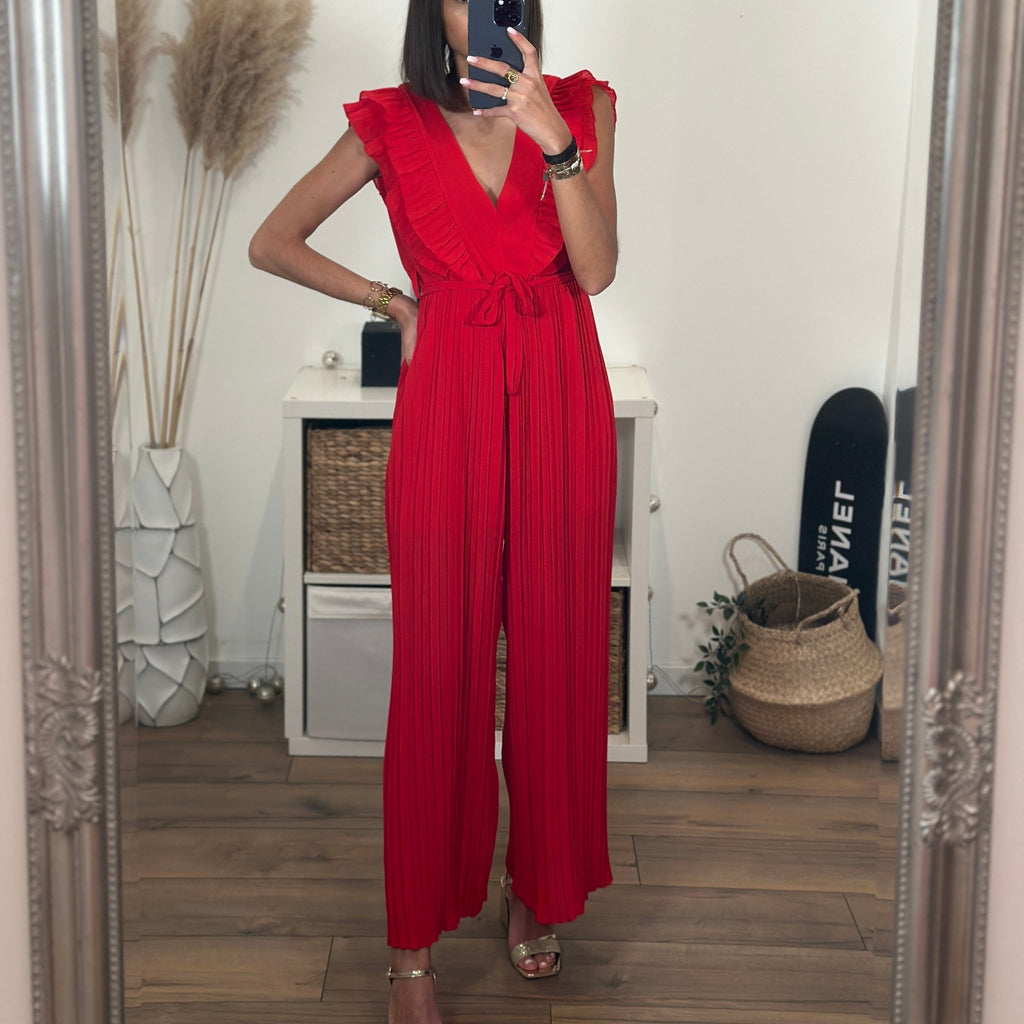 COMBINAISON ROUGE THEA