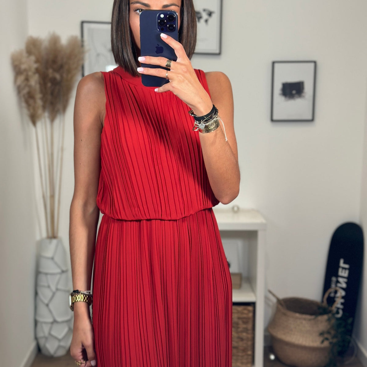 ROBE LONGUE TERRACOTTA MARGOT